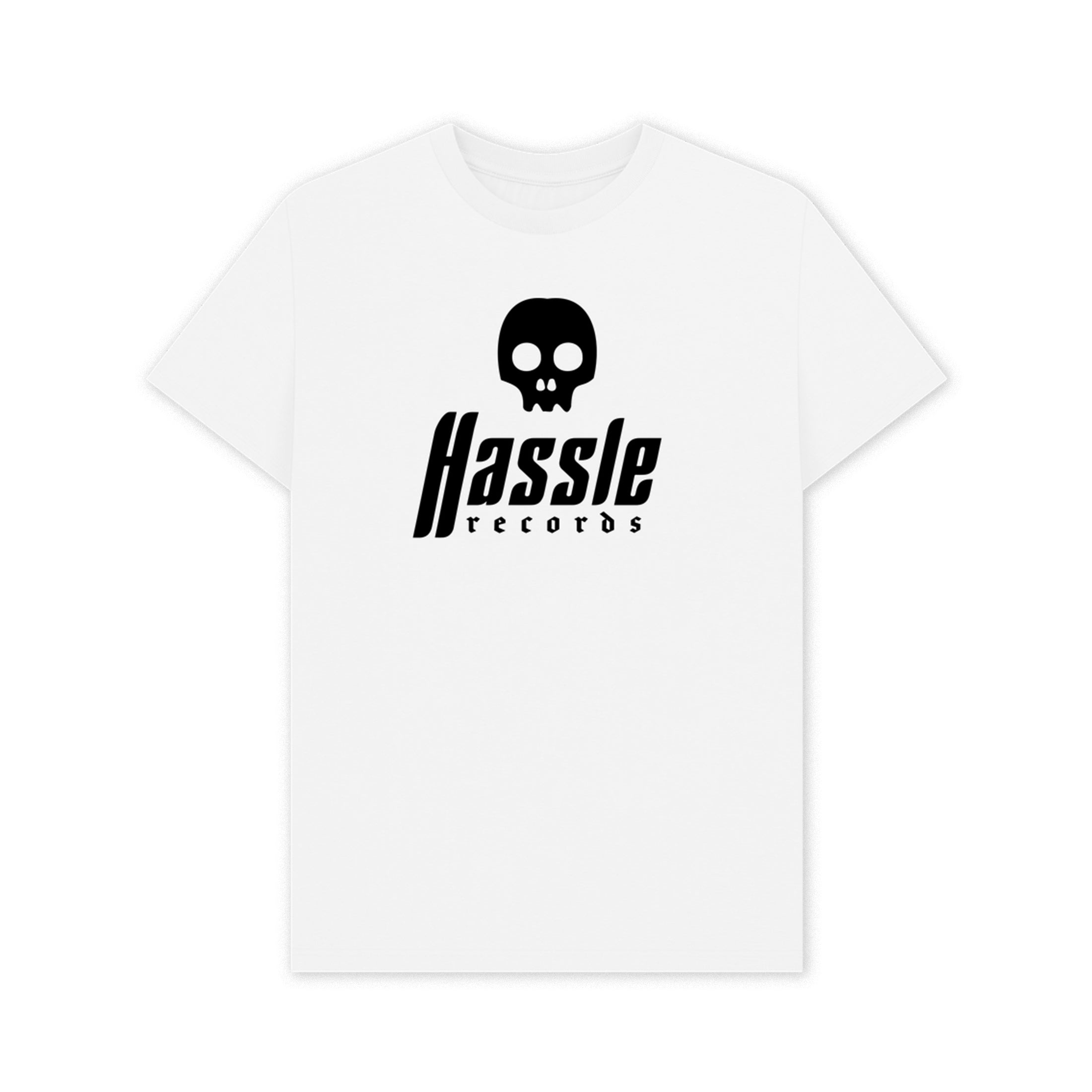 Hassle - 'Stacked Logo' T-Shirt (Black Print) – Hassle Records